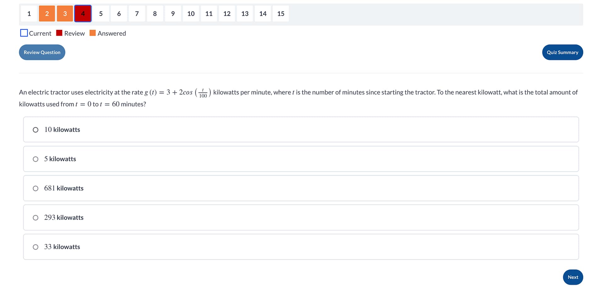 AP Calculus AB Sample Multiple Choice Questions